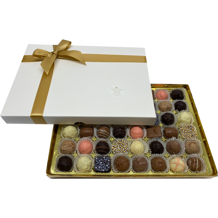 Large box of handmade chocolates | contains 48 chocolates – Simon Dunn